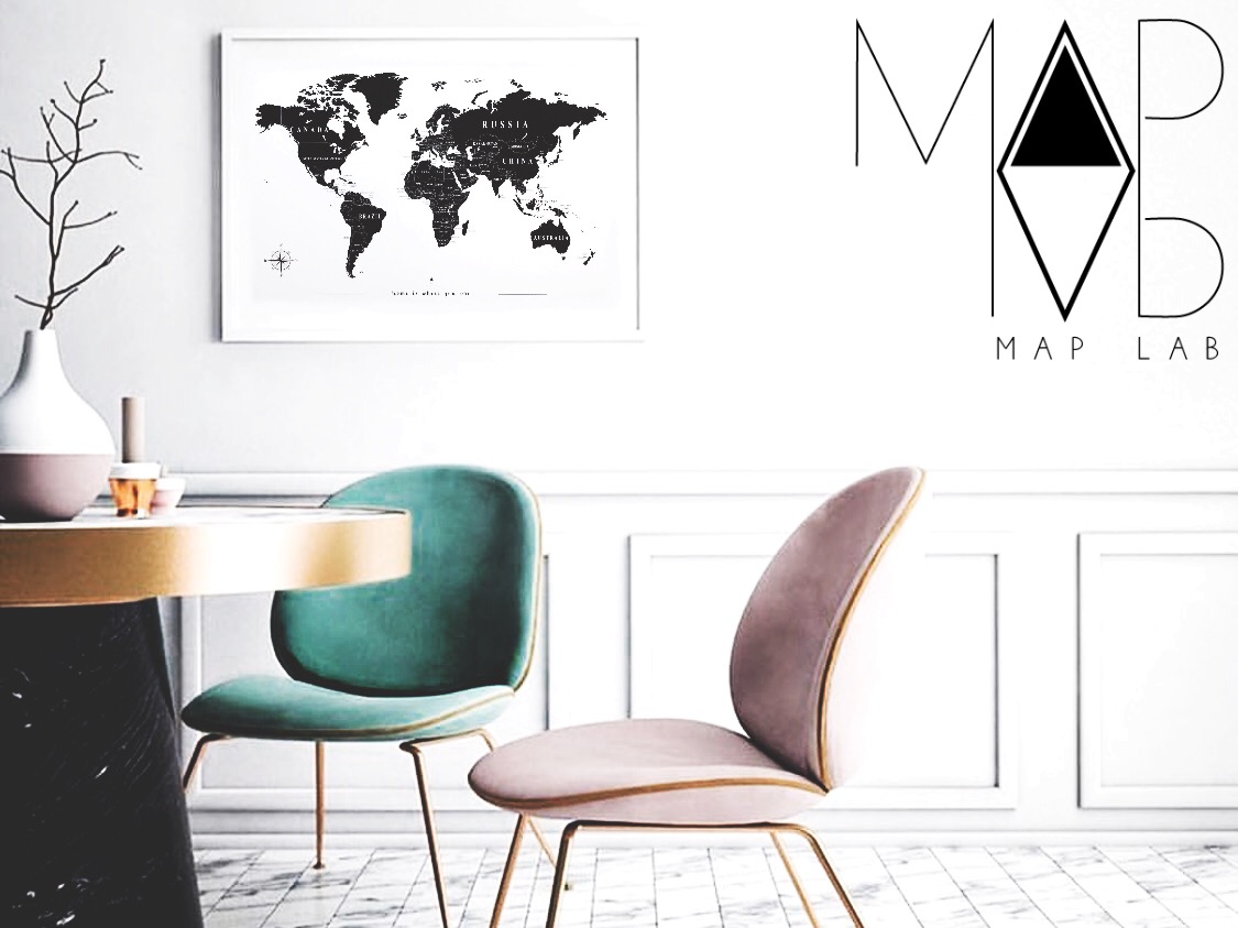 MAP LAB Mapas personalizados | Decoración | Interiorismo | Regalos